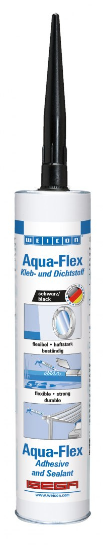 Środek klejący i uszczelniający Aqua-Flex czarny 310ml 13701310 WEICON - sklep narzedziowy24.eu